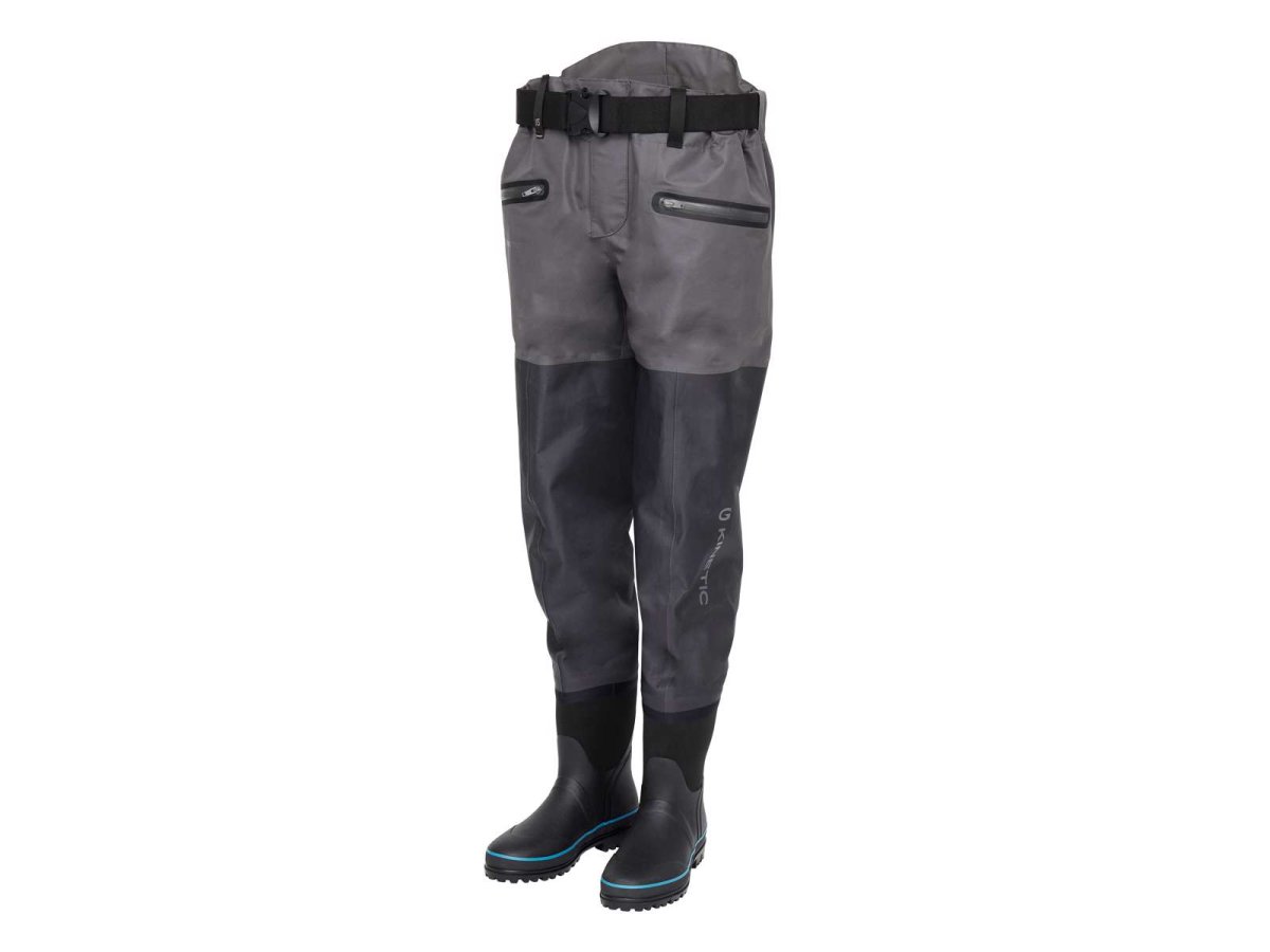Kinetic X5 Waist waders med profilsål og indbygget vadebælte